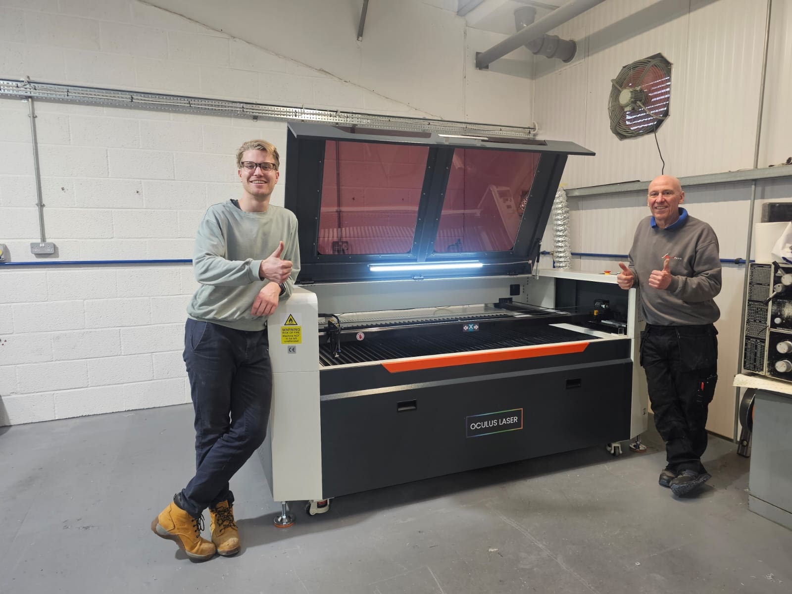 Oculus Free-Standing Laser Cutter Installation in Weston-super-Mare ...